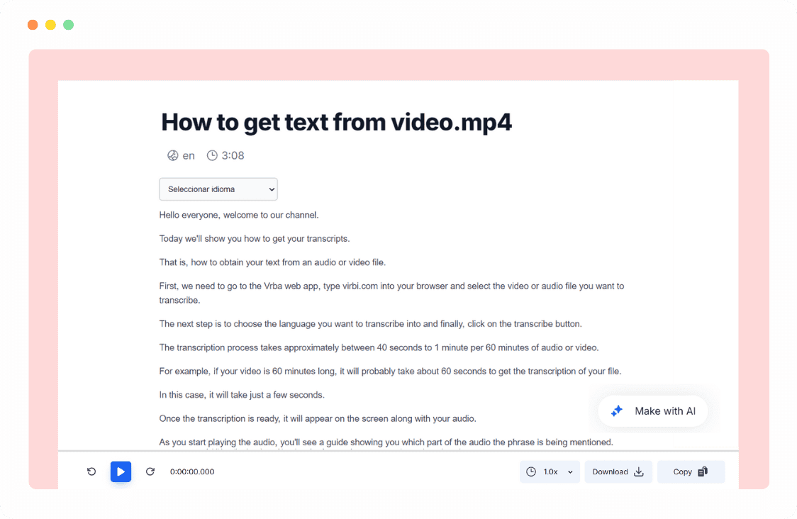 Free AI Transcription Tool - Convert Audio & Video to Accurate Text ...